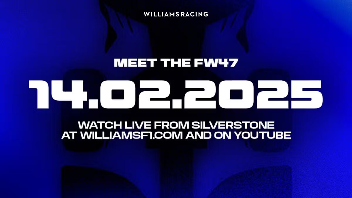 F1 | Williams presenterà la FW47 il 14 febbraio in livrea speciale